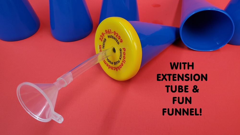 SWIMMING POOL LEAK DETECTION DYE TESTING CONES