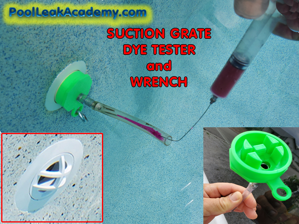 SWIMMING POOL LEAK DETECTION TOOLS AND DYE TESTING KITS