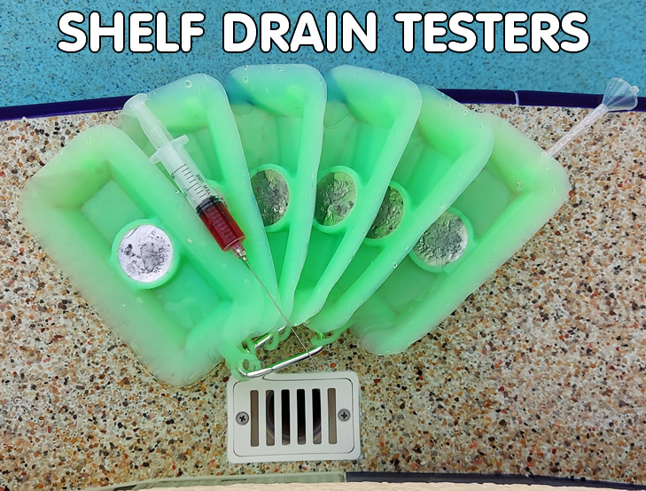 SWIMMING POOL LEAK DETECTION TOOLS AND DYE TESTING KITS